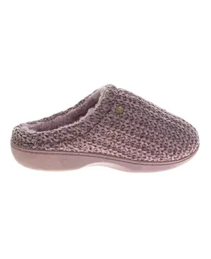 Badgley Mischka Weaved Metal Logo Accent Slippers