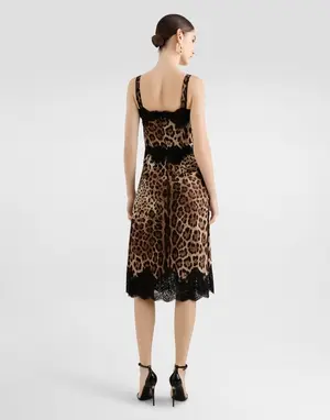 Dolce & Gabbana Leopard-print Satin Slip Dress