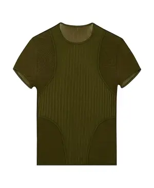 HOM Woh Personal Allure Crew Neck T-shirt Olive