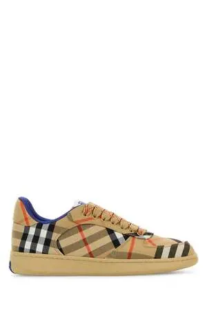 Burberry Embroidered Canvas Terrance Sneakers - Multicolor