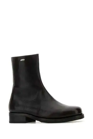 Our Legacy Dark Leather Camion Boots - Brown