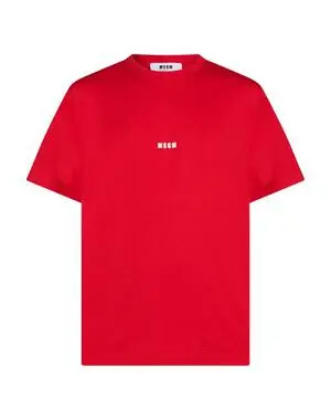 MSGM Man T-shirt Pink Size M Cotton Red