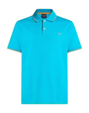 Paul & Shark Polo Shirt Size Cotton - Azure