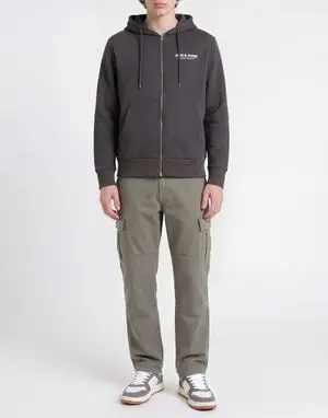 JACK & JONES Sweatshirt Lead Size Cotton, Recycled Polyester - Grey