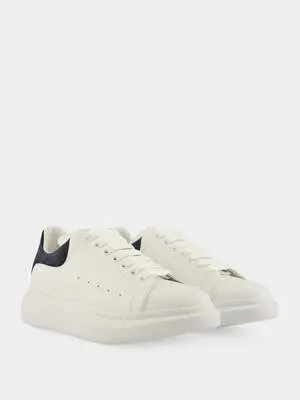 Alexander McQueen Oversized Leather Low Top Sneakers - White