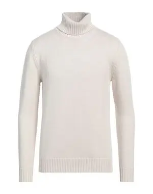 Alpha Studio Man Turtleneck Burgundy Size 38 Merino Wool Beige