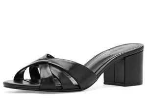 Schutz Keefa Block Mule Sandals - Black