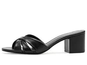 Schutz Keefa Block Mule Sandals - Black