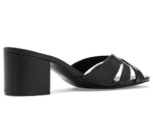 Schutz Keefa Block Mule Sandals - Black