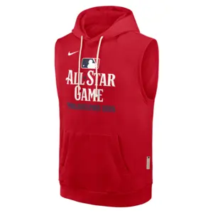Nike 2026 All-star Game Authentic Collection Dri-fit Mlb Sleeveless Pullover Hoodie - Red
