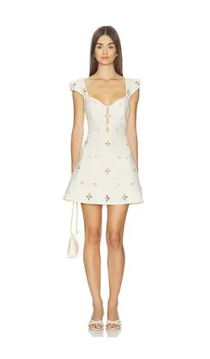 MIRROR PALAIS Maria Micro Dress In White