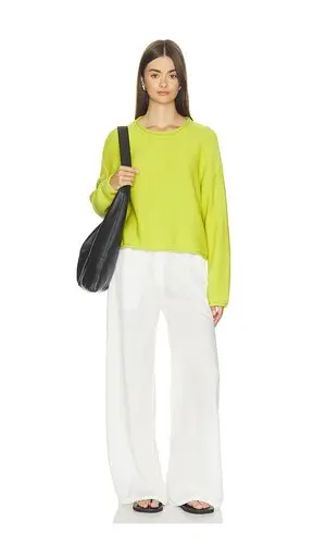 LESET Mae Crewneck In Green