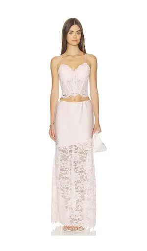 Generation Love Miami Lace Bustier In Pink