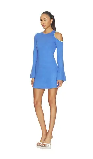 THE WOLF GANG Escena Mini Dress In Blue