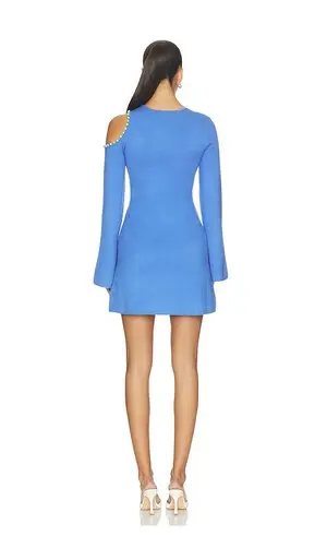 THE WOLF GANG Escena Mini Dress In Blue