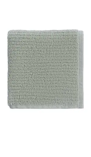 PARACHUTE Soft Rib Washcloth In Green - Sage