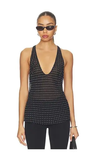 EAVES Vivian Top - Black Dot