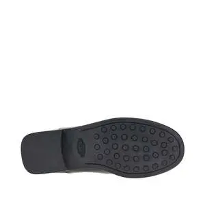 TOD'S Leather Loafers With Logo Medal Detail