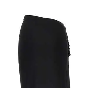 Rabanne Gathered Jersey Midi Skirt