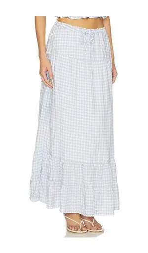 Peixoto Riley Maxi Skirt In Baby Blue