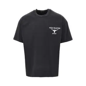 COLE BUXTON Longhorn' Print T-hirt - Black