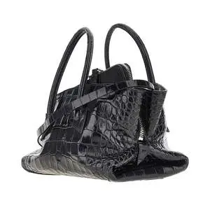 Attico La Passeggiata' Leather Croc Effect Mini Bag
