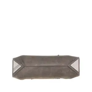 Attico La Passeggiata' Suede Leather Bag - Grey