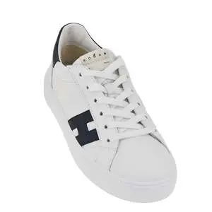Hogan H705 Leather Lace-up Sneakers With Contrasting 'h' Patch
