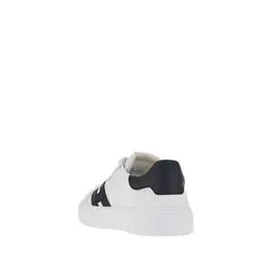 Hogan H705 Leather Lace-up Sneakers With Contrasting 'h' Patch