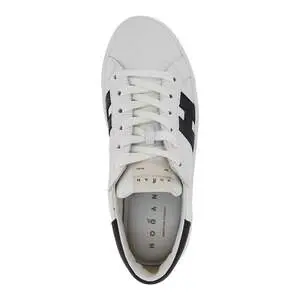 Hogan H705 Leather Lace-up Sneakers With Contrasting 'h' Patch