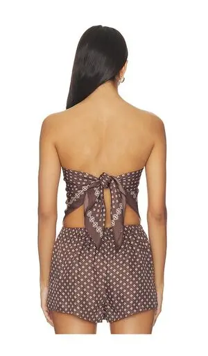 EAVES Paola Scarf In Brown