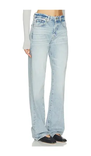 7 For All Mankind Tess Trouser Jean In Blue