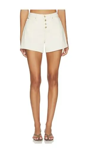 7 For All Mankind Kori Shorts In Ivory