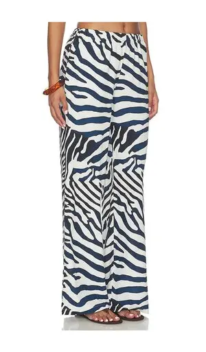 SEVEN WONDERS Elasticated Palazzo Pant - Navy