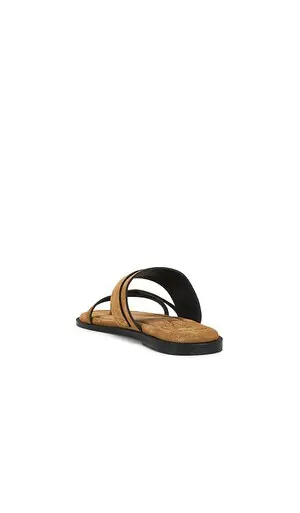 Free People Belted Cross Strap Suede Sandal