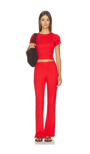 WELLBEING + BEINGWELL Auryn Tee - Red