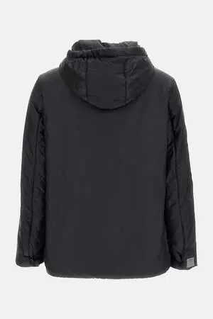 Max Mara Hooded Jacket With Cameluxe Padding - Nero