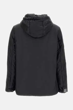 Max Mara Hooded Jacket With Cameluxe Padding - Nero