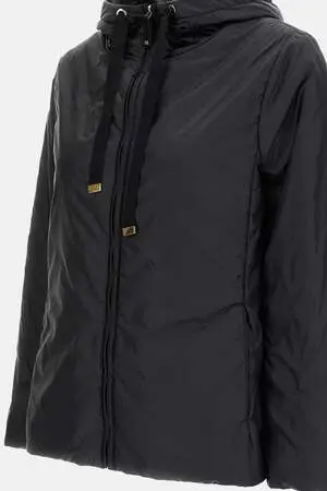 Max Mara Hooded Jacket With Cameluxe Padding - Nero