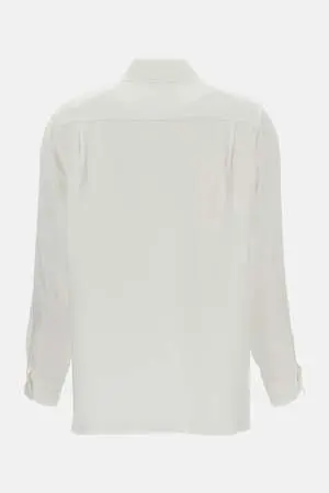Max Mara Crepe De Chine Shirt - White
