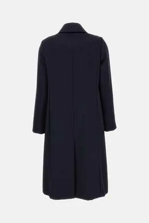 Max Mara Wool Robe Coat - Blu