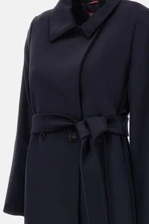 Max Mara Wool Robe Coat - Blu