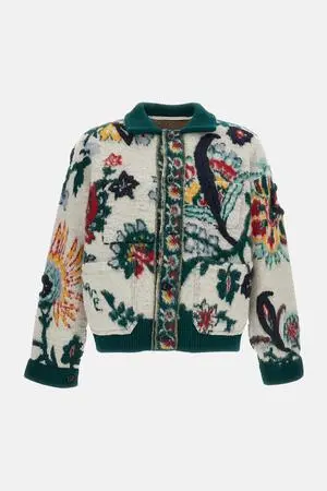 Sacai Floral Jacquard Knit Sweater