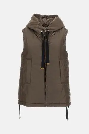 Max Mara Max Mara The Cube Padded Hooded Vest Marrone