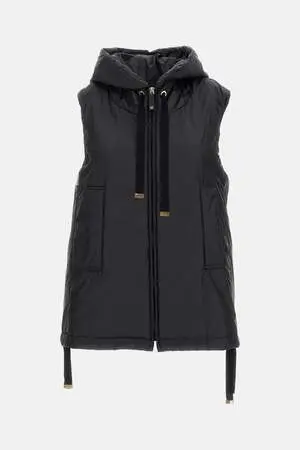 Max Mara Hooded Padded Vest - Black