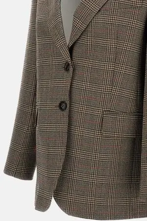 Max Mara Wool Single-breasted Blazer - Multicolore