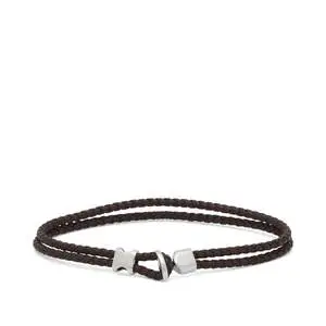 Miansai Orson Braided Leather Bracelet - Brown