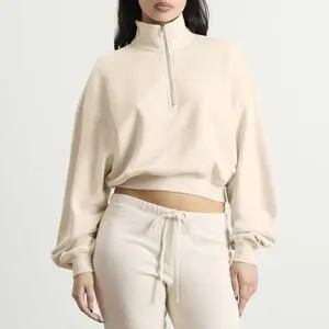 SKIMS Drapey French Terry Half Zip Pullover