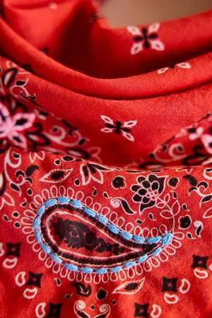 TERRAIN Embroide Paisley Cotton Bandana