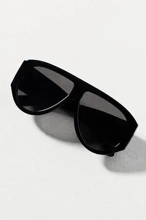 FIFTH & NINTH Naomi Polarized Aviator Sunglasses - Black